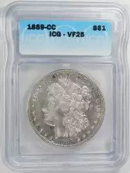 Collectors Corner - 1889-CC $1 VF25 ICG - #65000271