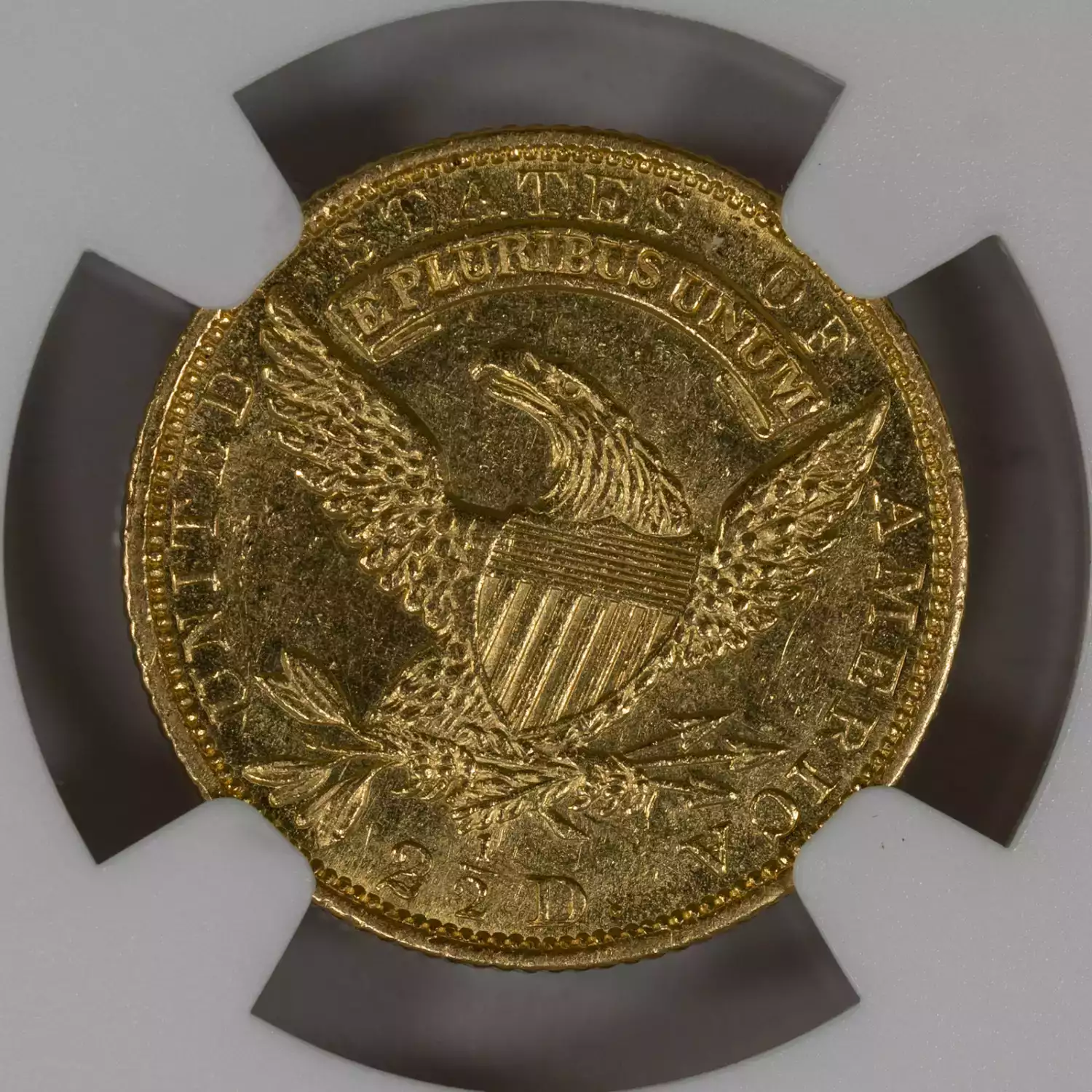 1830-PHILADELPHIA Gold Quarter Eagles Capped Head to Left NGC MS-62 BD ...