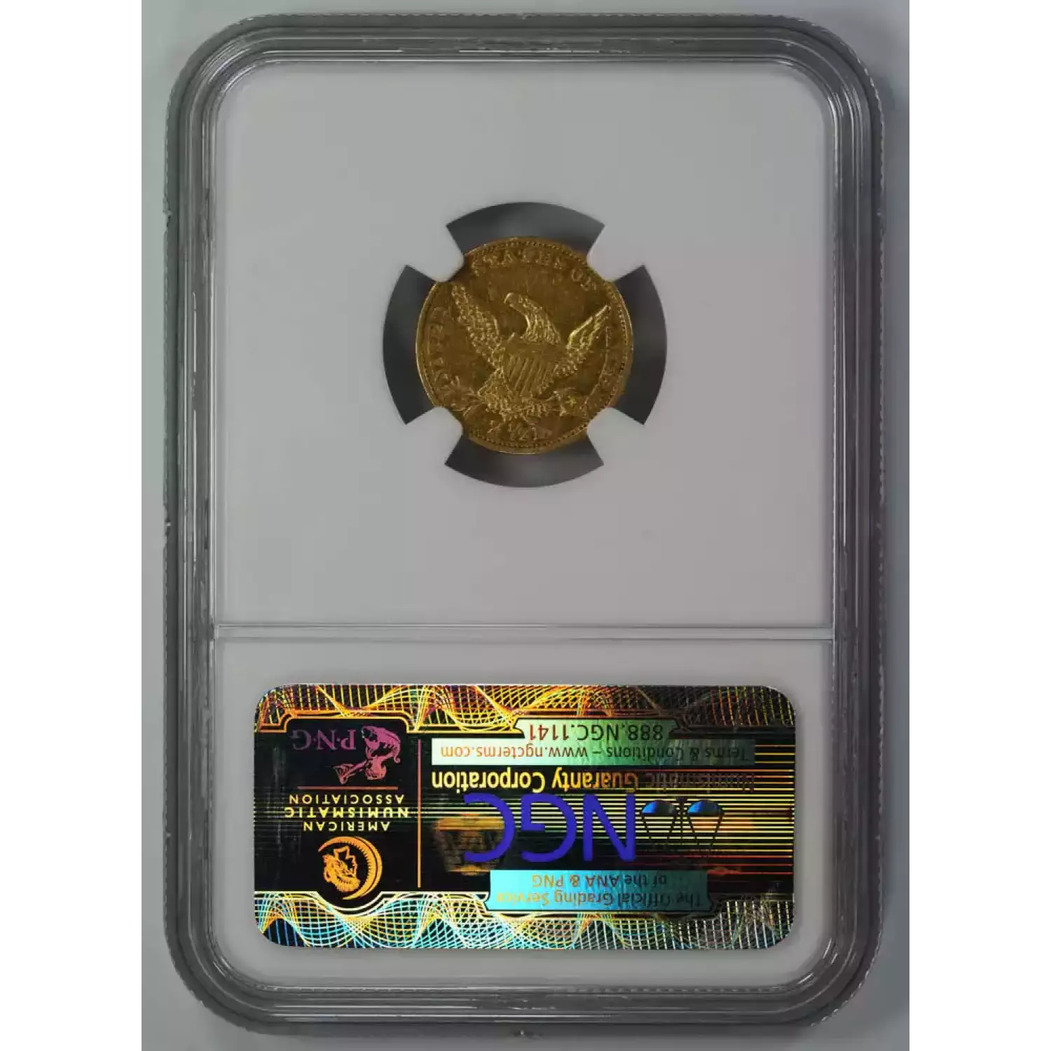 1837-PHILADELPHIA Gold Quarter Eagles Classic Head, No Motto on Reverse NGC AU-50 - Kearney Coin ...