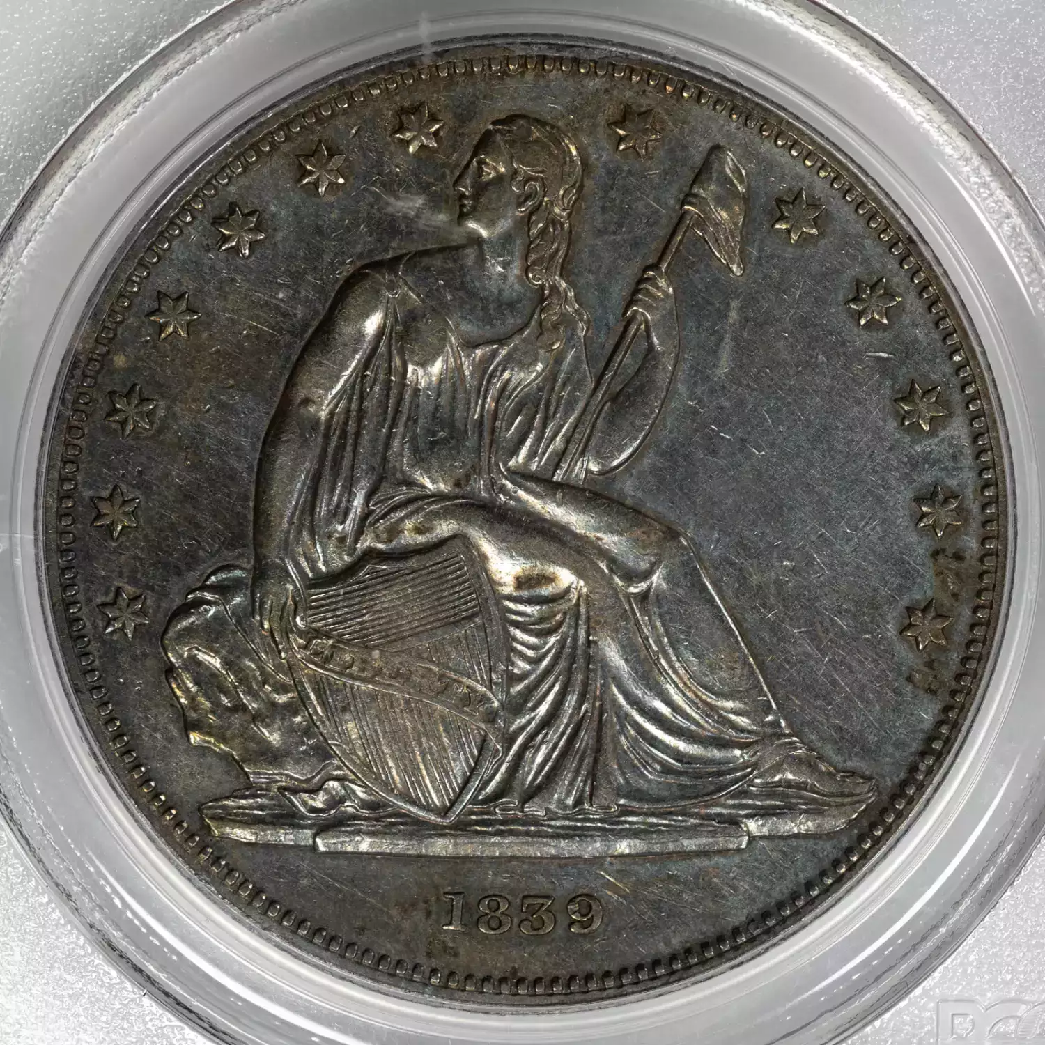 1839-PHILADELPHIA Liberty Seated Silver Dollars PCGS PR-45 Original CAC ...