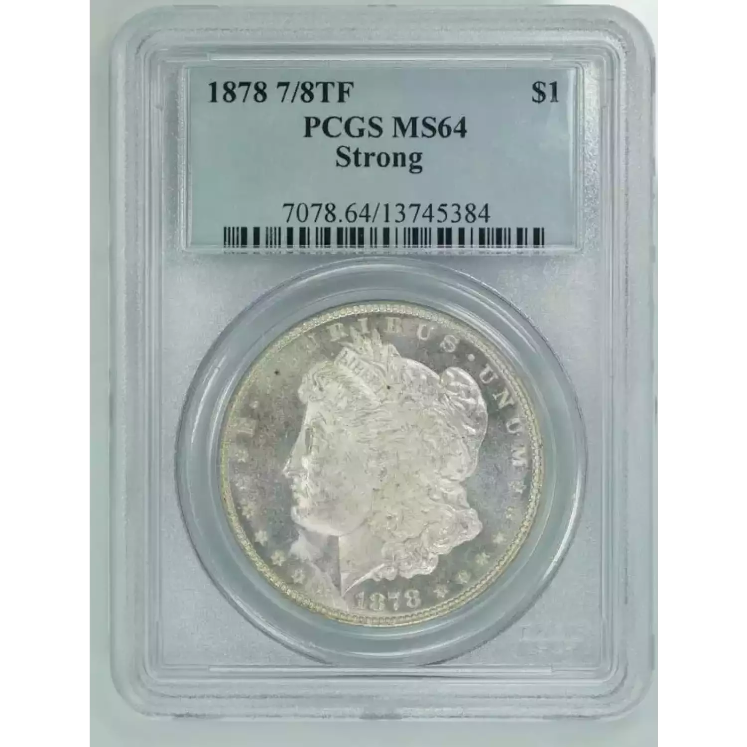 1878-PHILADELPHIA Morgan Silver Dollar PCGS MS-64 7/8TF Strong - Kearney Coin Center