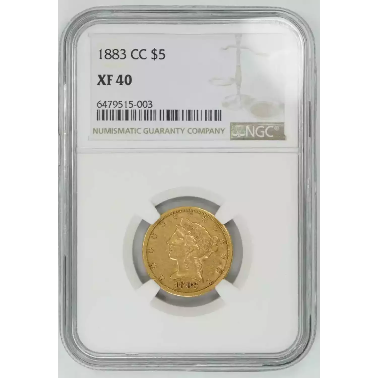 1883-CARSON CITY Gold Half Eagles Liberty Head NGC XF-40 - Kearney Coin ...