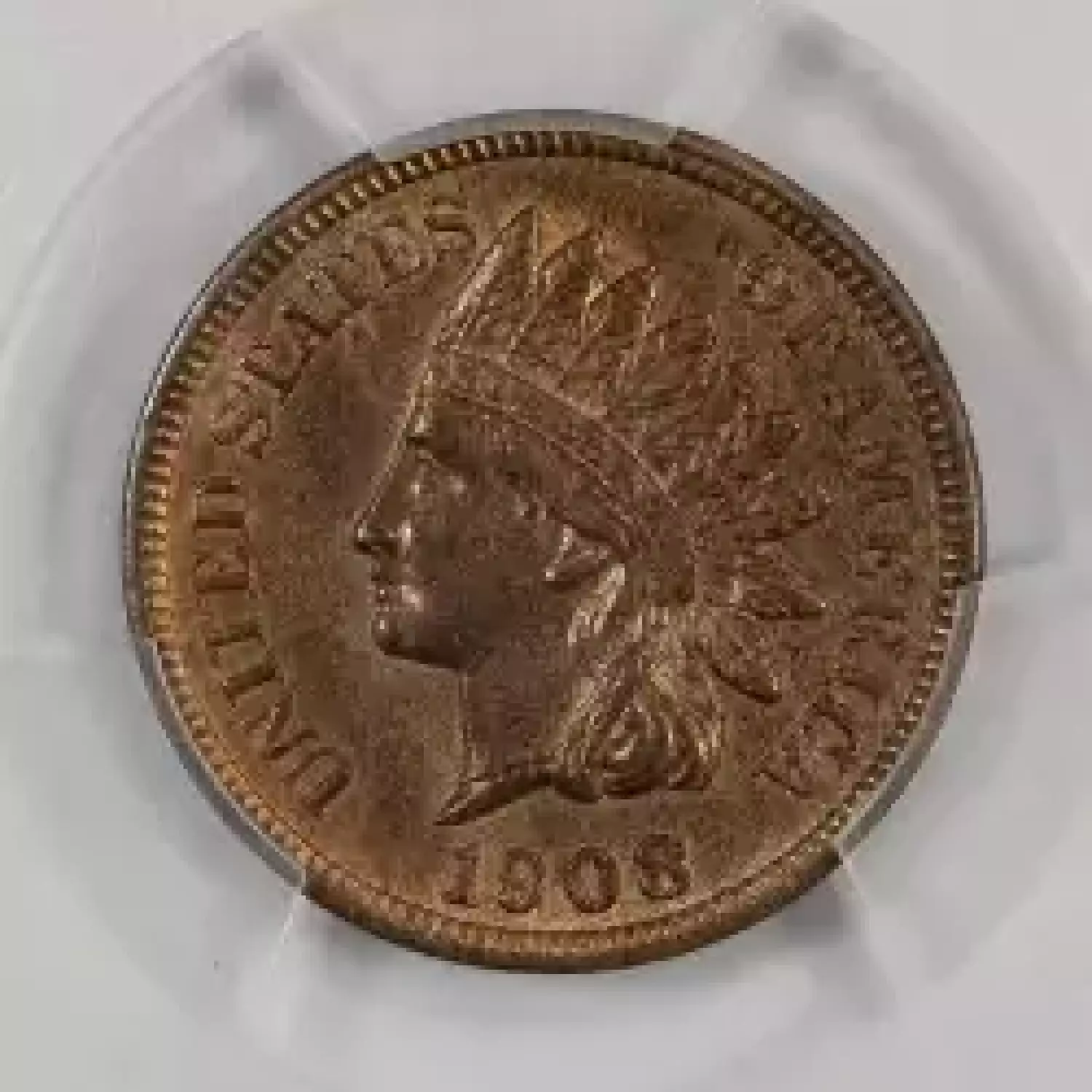 1908-SAN FRANCISCO Small Cents Indian Head PCGS MS-63 RB CAC - Kearney ...