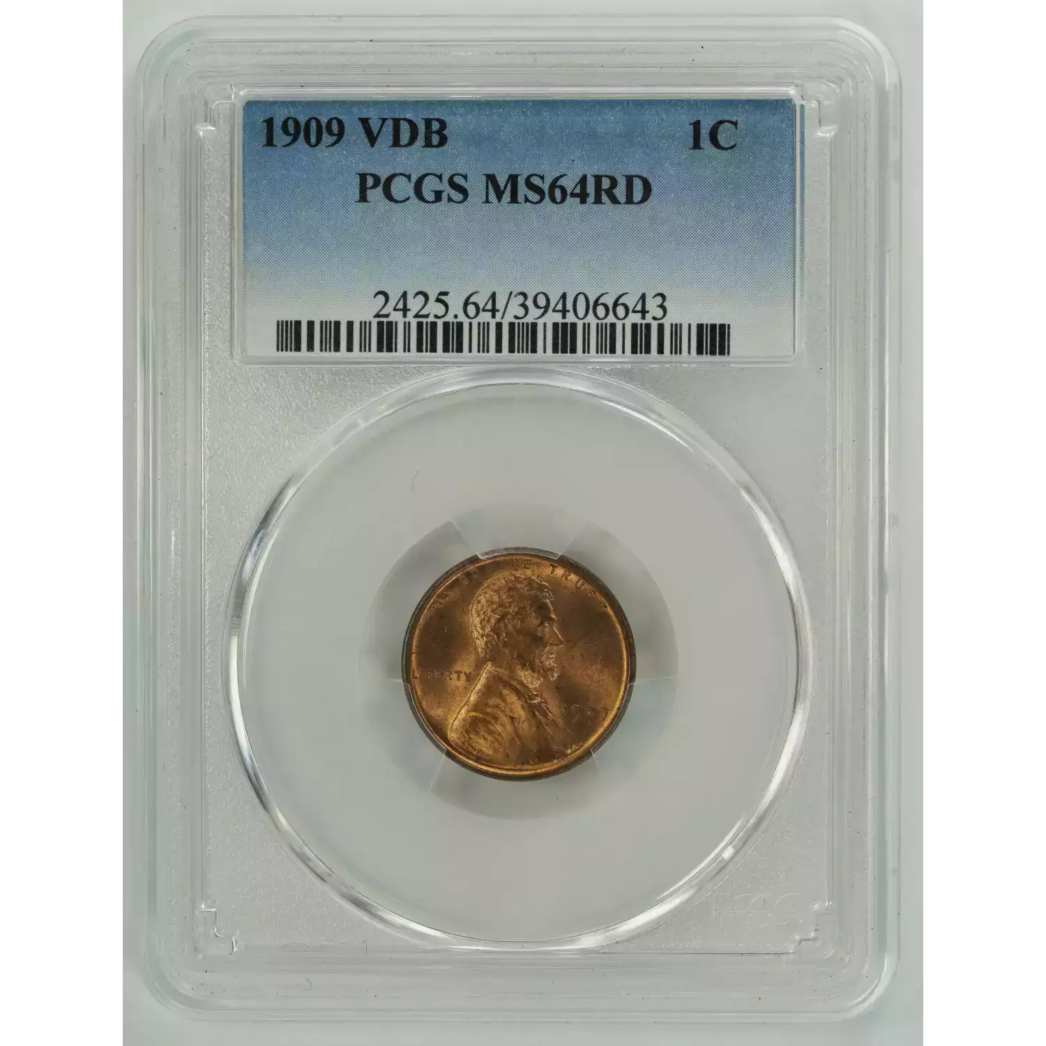 1909-PHILADELPHIA Small Cents Lincoln, Wheat Ears Reverse PCGS MS-64 RD ...