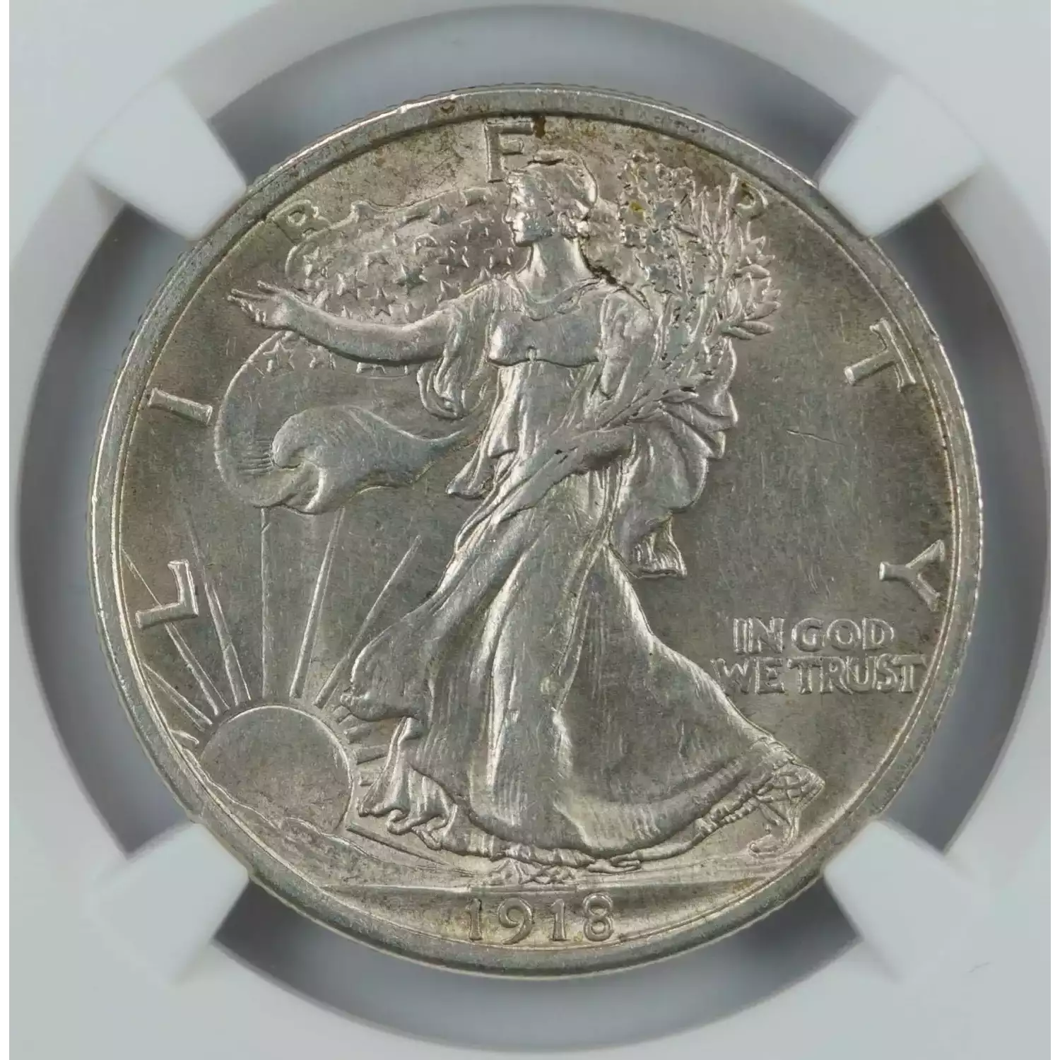 1918-PHILADELPHIA Half Dollars Liberty Walking NGC AU-58 - Kearney Coin ...