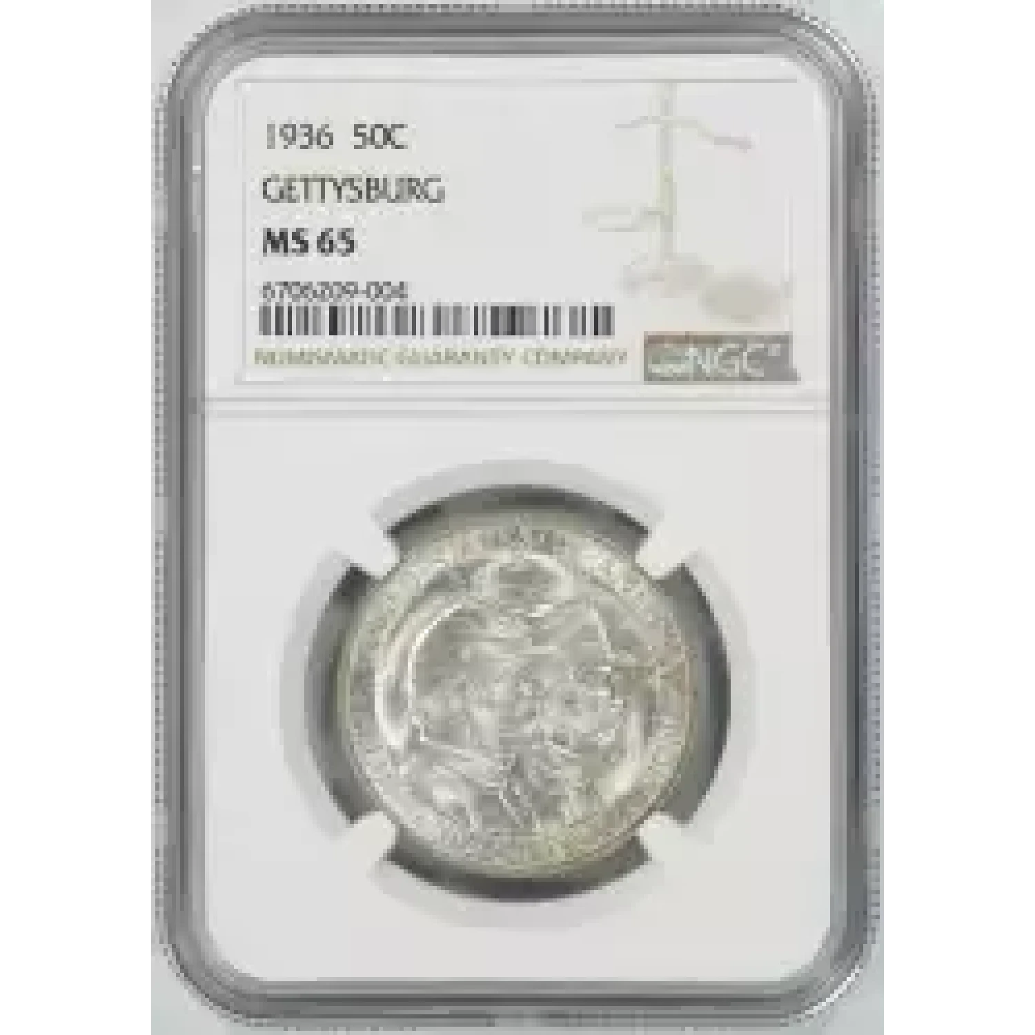 1936-PHILADELPHIA Classic Commemorative Grant Memorial NGC MS-65 ...