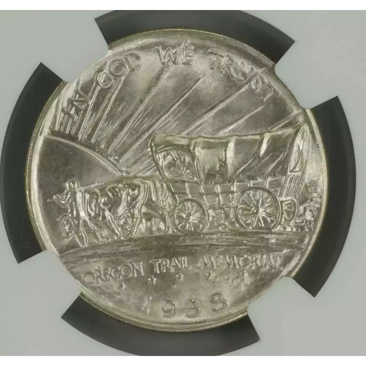1938-PHILADELPHIA Classic Commemorative Oregon Trail Memorial NGC MS-66 OREGON TRAIL - Kearney ...