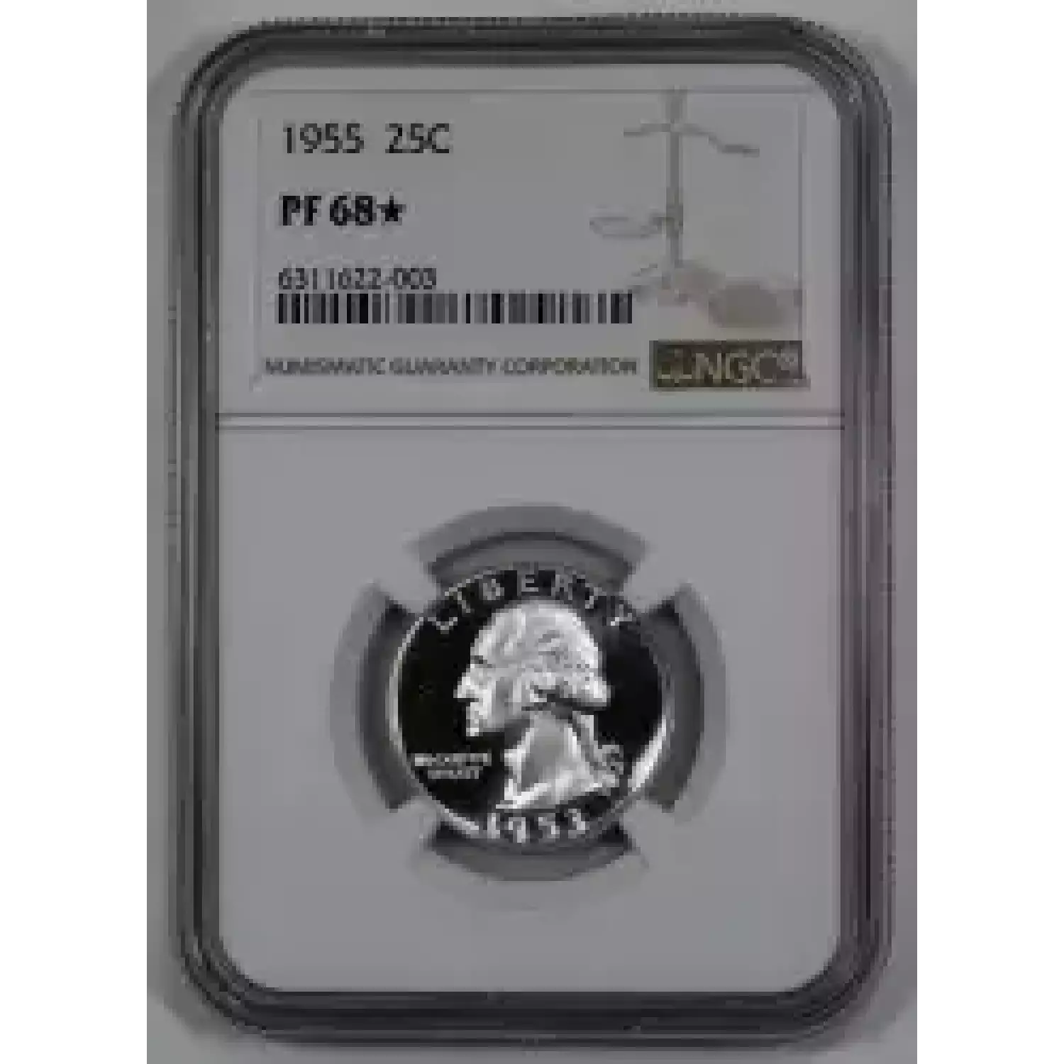 1955-PHILADELPHIA Quarter Dollars Silver Coinage NGC PF-68* - Kearney ...
