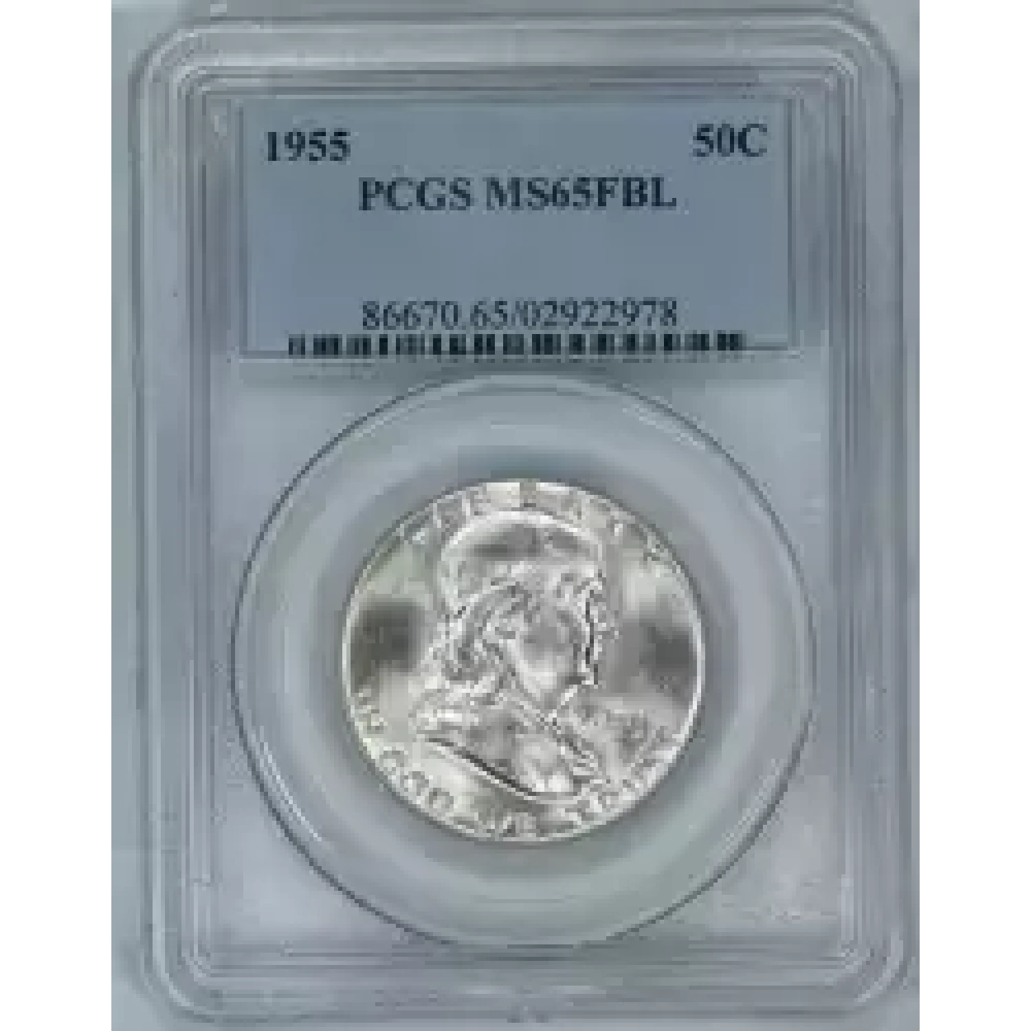 1955-PHILADELPHIA Half Dollars Franklin PCGS MS-65 FBL - Kearney Coin ...