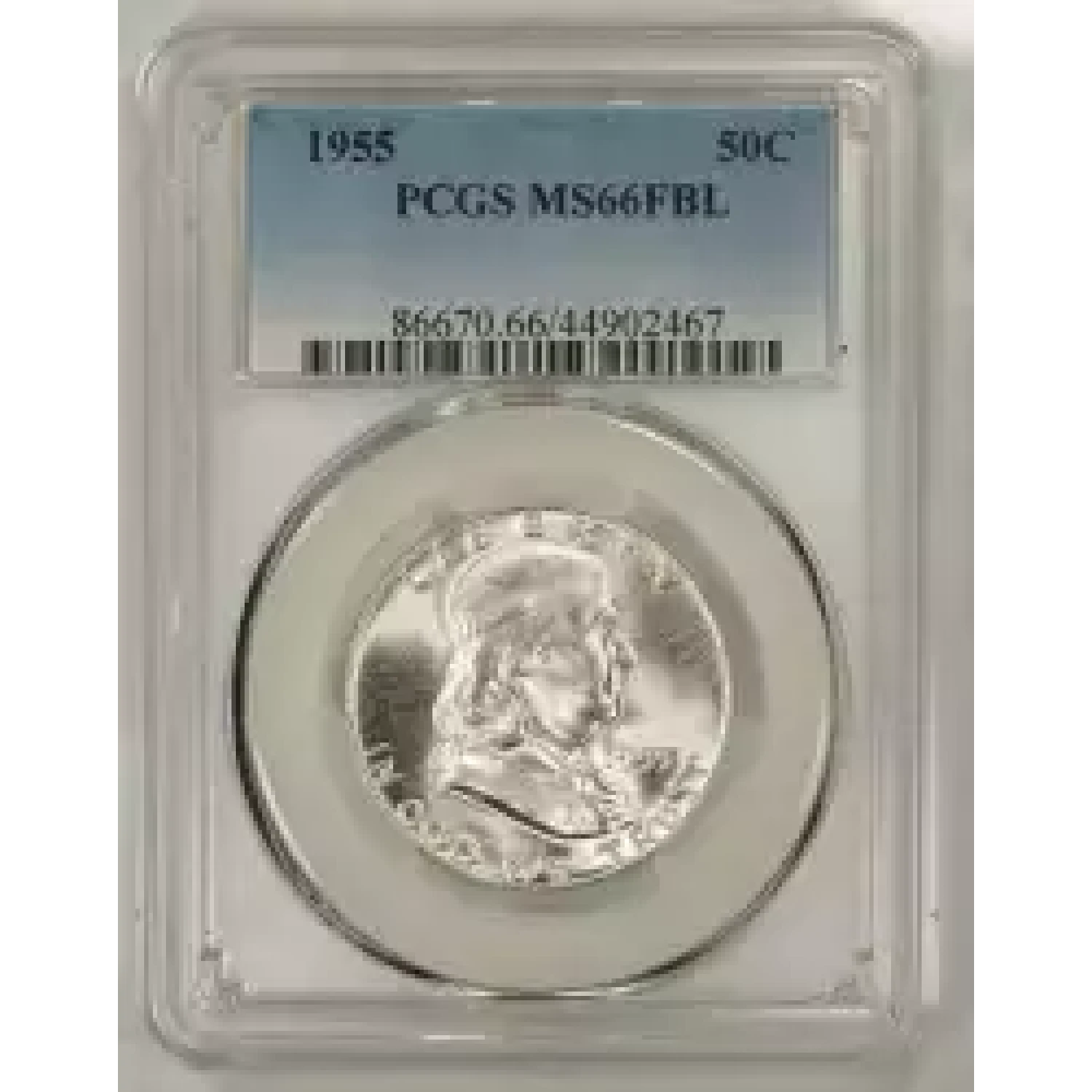 1955-PHILADELPHIA Half Dollars Franklin PCGS MS-66 FBL - Kearney Coin ...