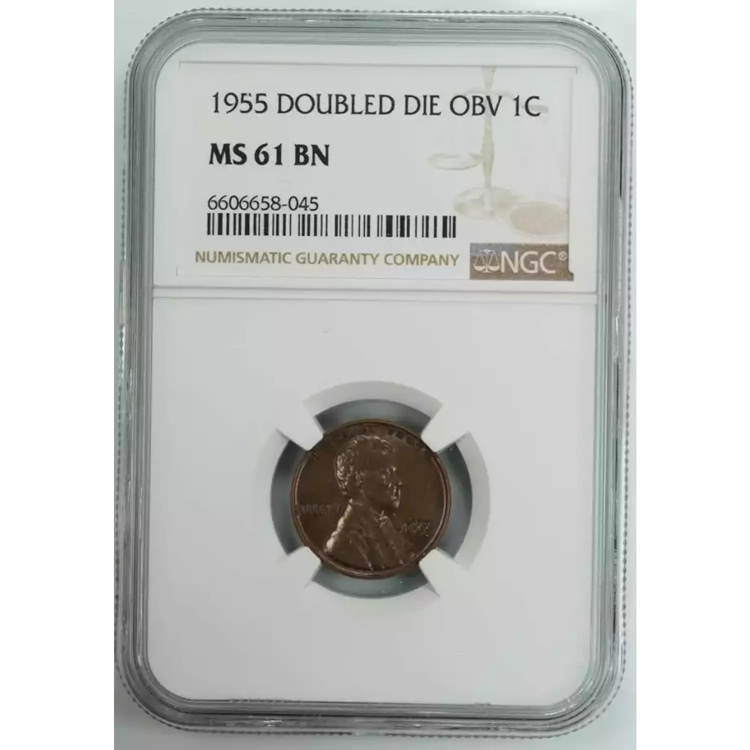 1955-PHILADELPHIA Small Cents Lincoln, Wheat Ears Reverse NGC MS-61 BN ...