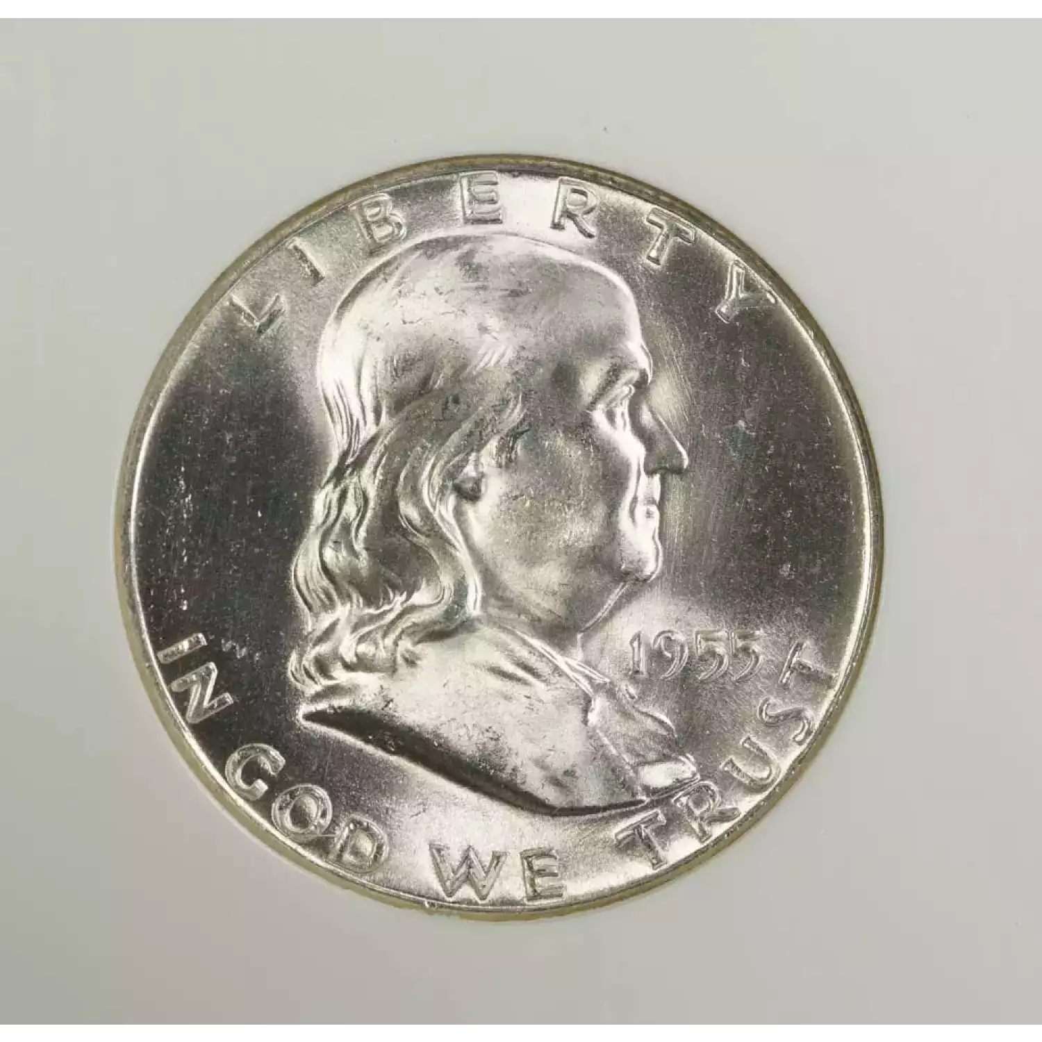 1955-PHILADELPHIA Half Dollars Franklin NGC MS-65 FBL - Kearney Coin Center