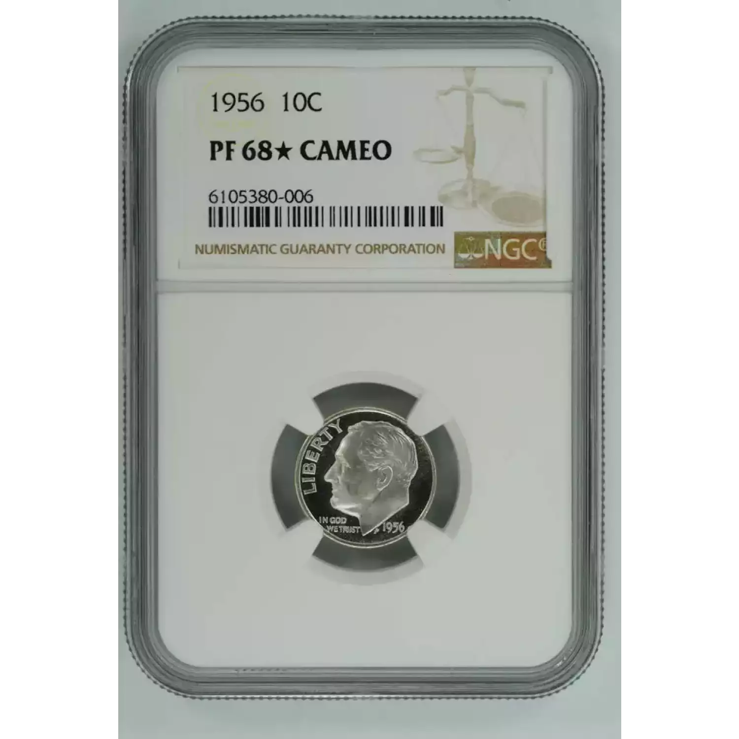 1956-PHILADELPHIA Dimes Roosevelt NGC PF-68* CAMEO - Kearney Coin Center