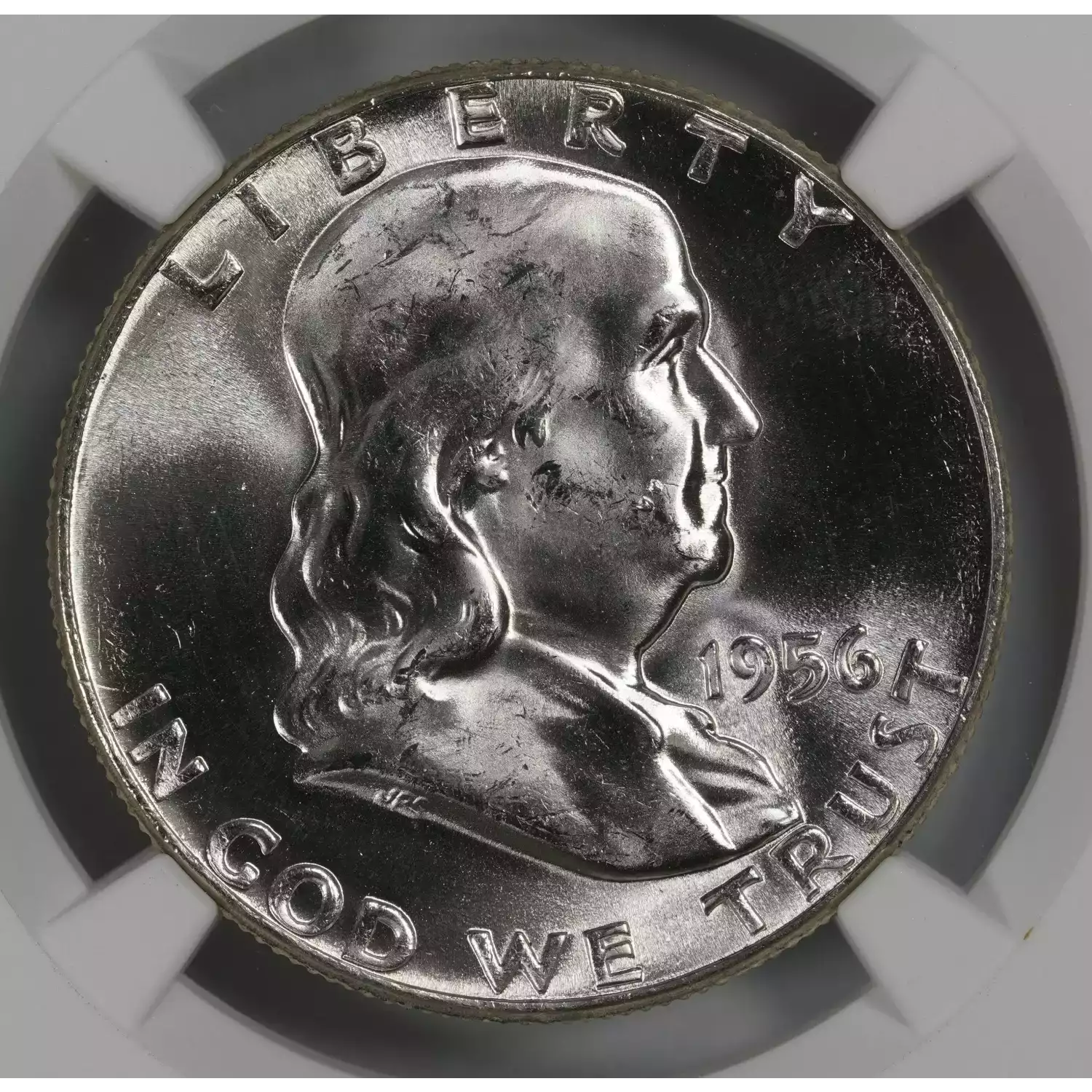 1956-PHILADELPHIA Half Dollars Franklin NGC MS-65 FBL - Kearney Coin Center