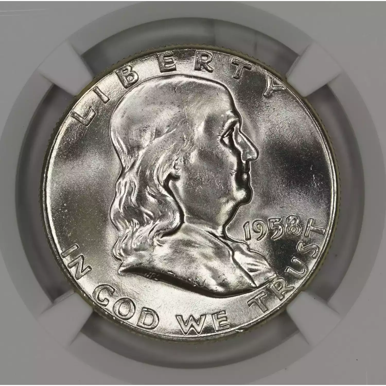 1958-PHILADELPHIA Half Dollars Franklin NGC MS-65 FBL - Kearney Coin Center