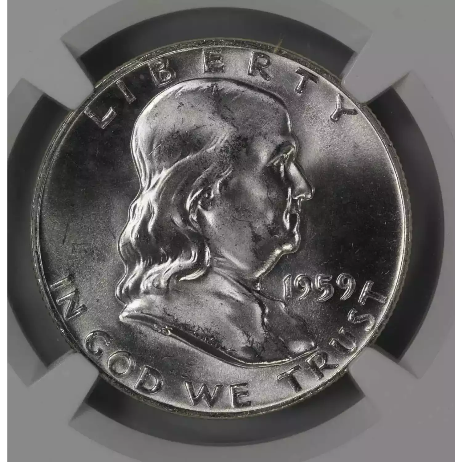 1959-DENVER Half Dollars Franklin NGC MS-65 FBL - Kearney Coin Center