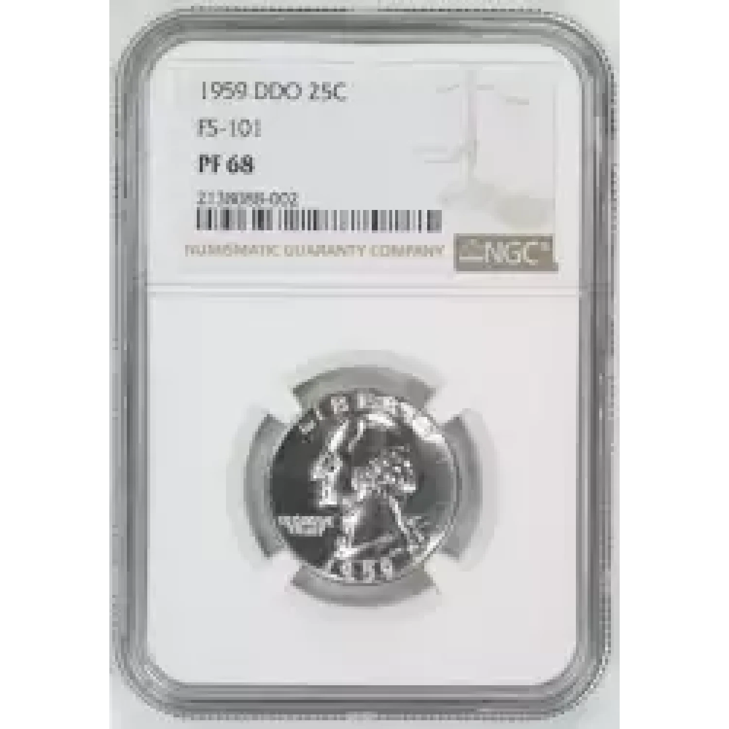1959-PHILADELPHIA Quarter Dollars Silver Coinage NGC PF-68 DDO FS-101 ...
