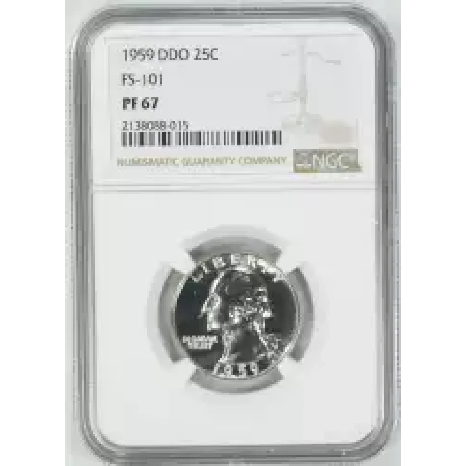 1959-PHILADELPHIA Quarter Dollars Silver Coinage NGC PF-67 DDO FS-101 ...