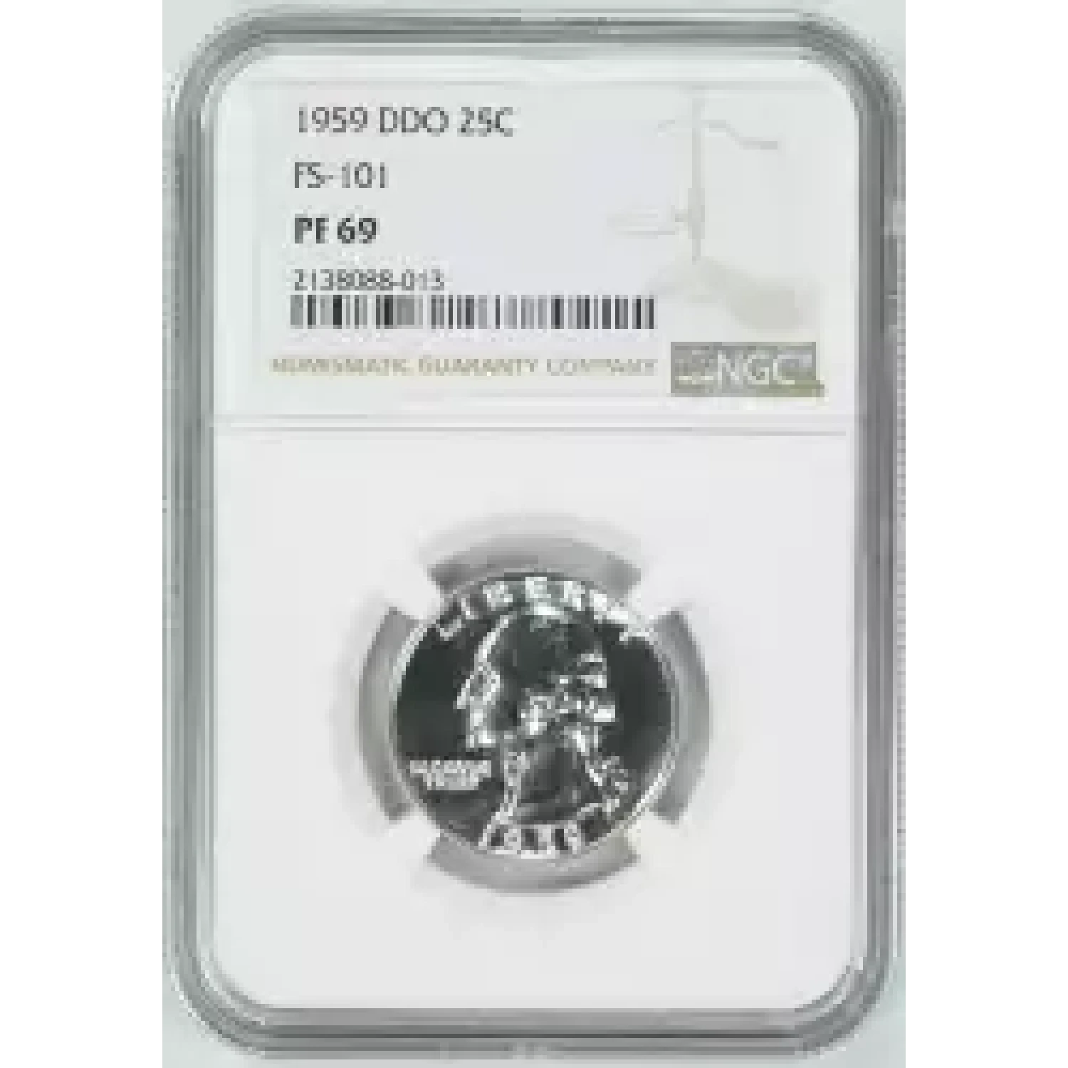 1959-PHILADELPHIA Quarter Dollars Silver Coinage NGC PF-69 DDO FS-101 ...