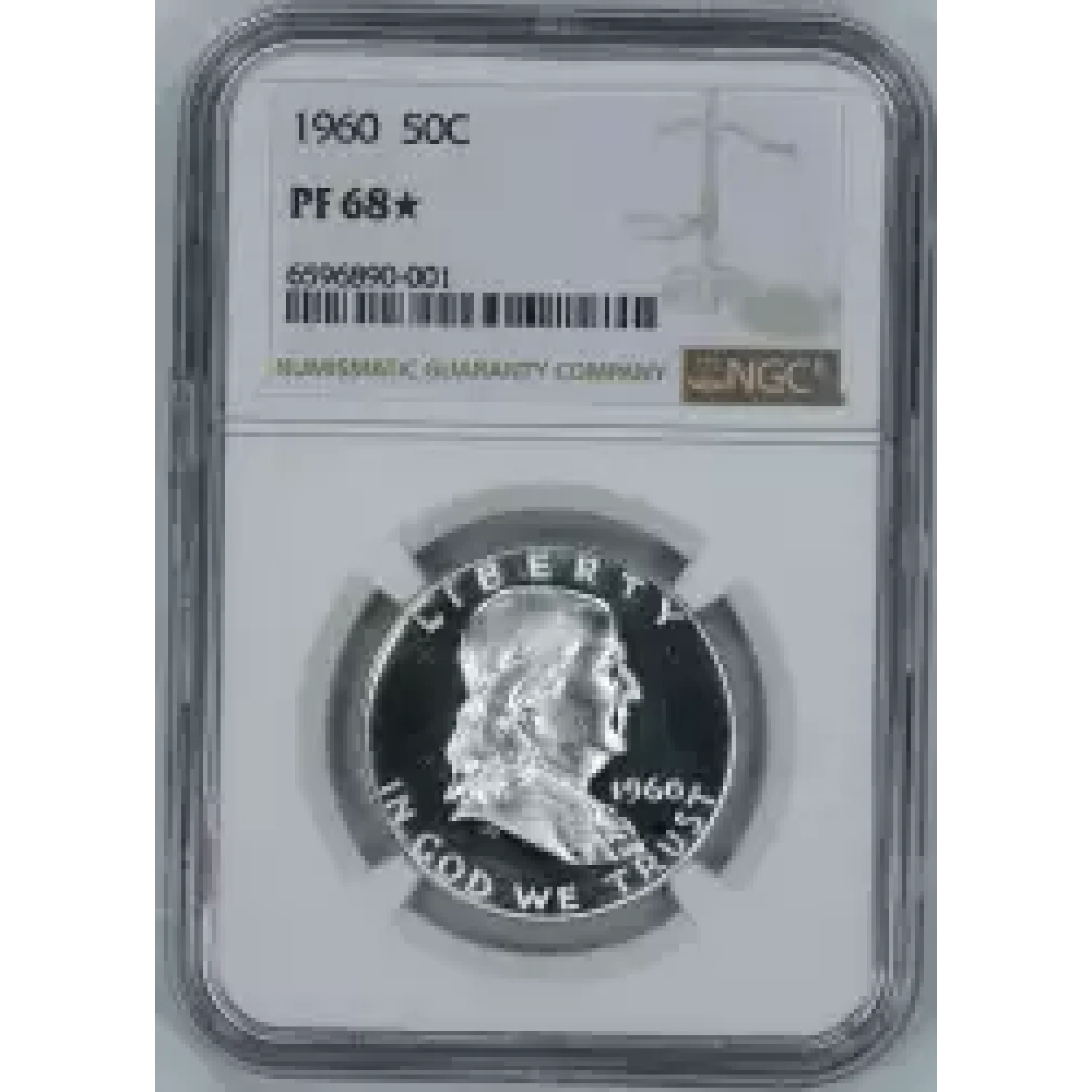 1960-PHILADELPHIA Half Dollars Franklin NGC PF-68* - Kearney Coin Center