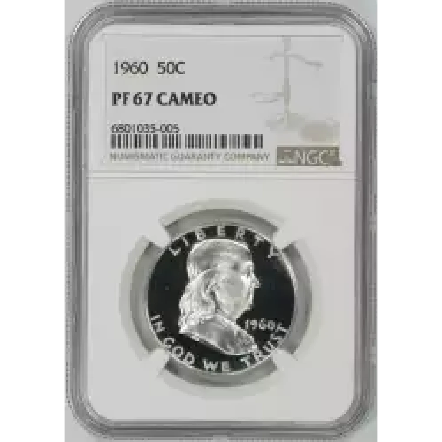 1960-PHILADELPHIA Half Dollars Franklin NGC PF-67 CAMEO - Kearney Coin ...