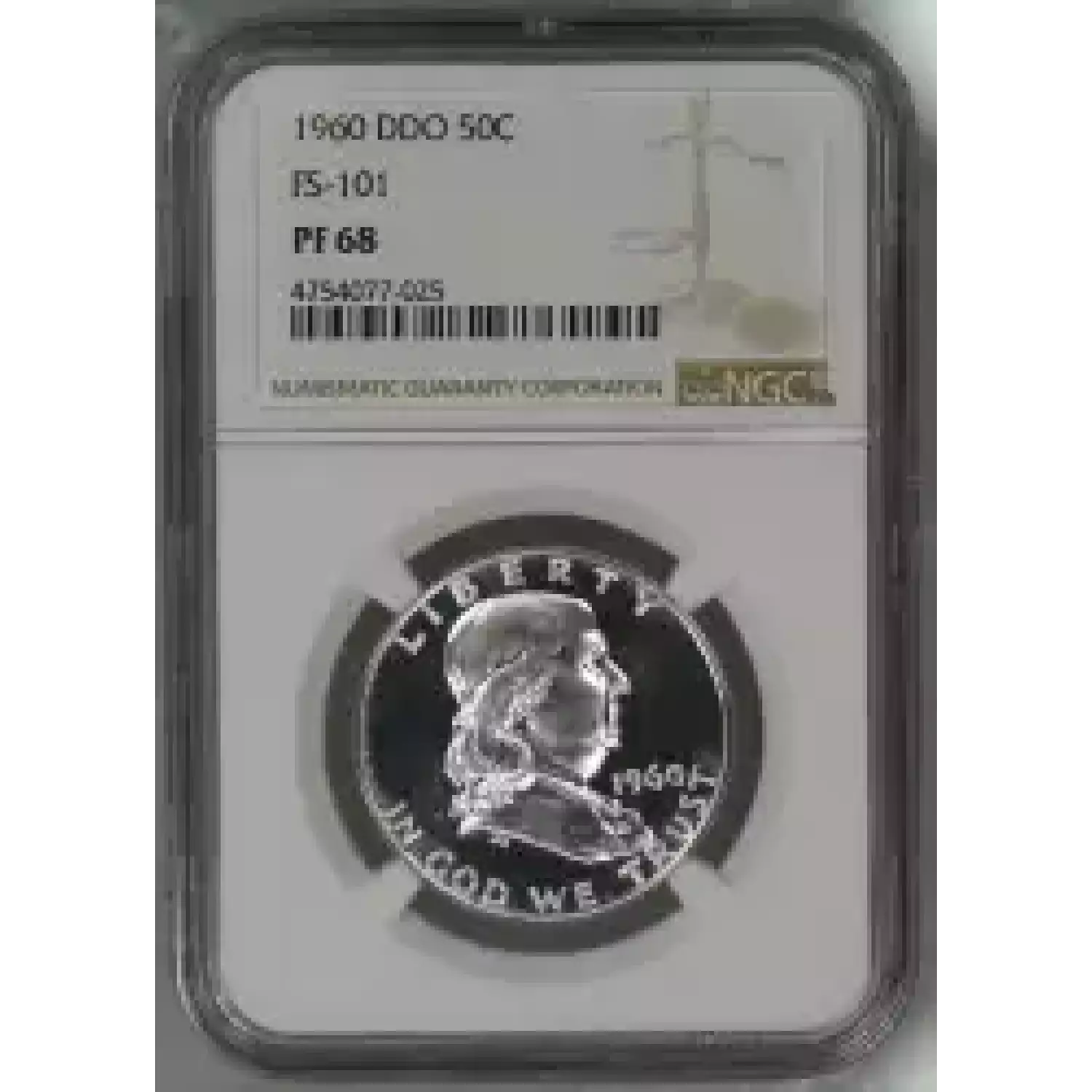 1960-PHILADELPHIA Half Dollars Franklin NGC PF-68 FS-101 - Kearney Coin ...