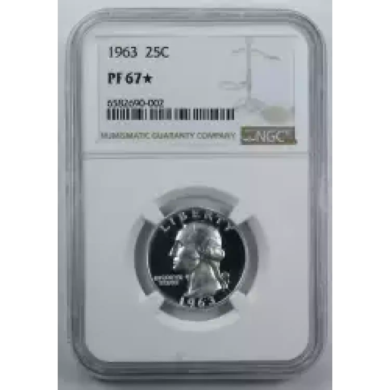 1963-PHILADELPHIA Quarter Dollars Silver Coinage NGC PF-67* - Kearney ...