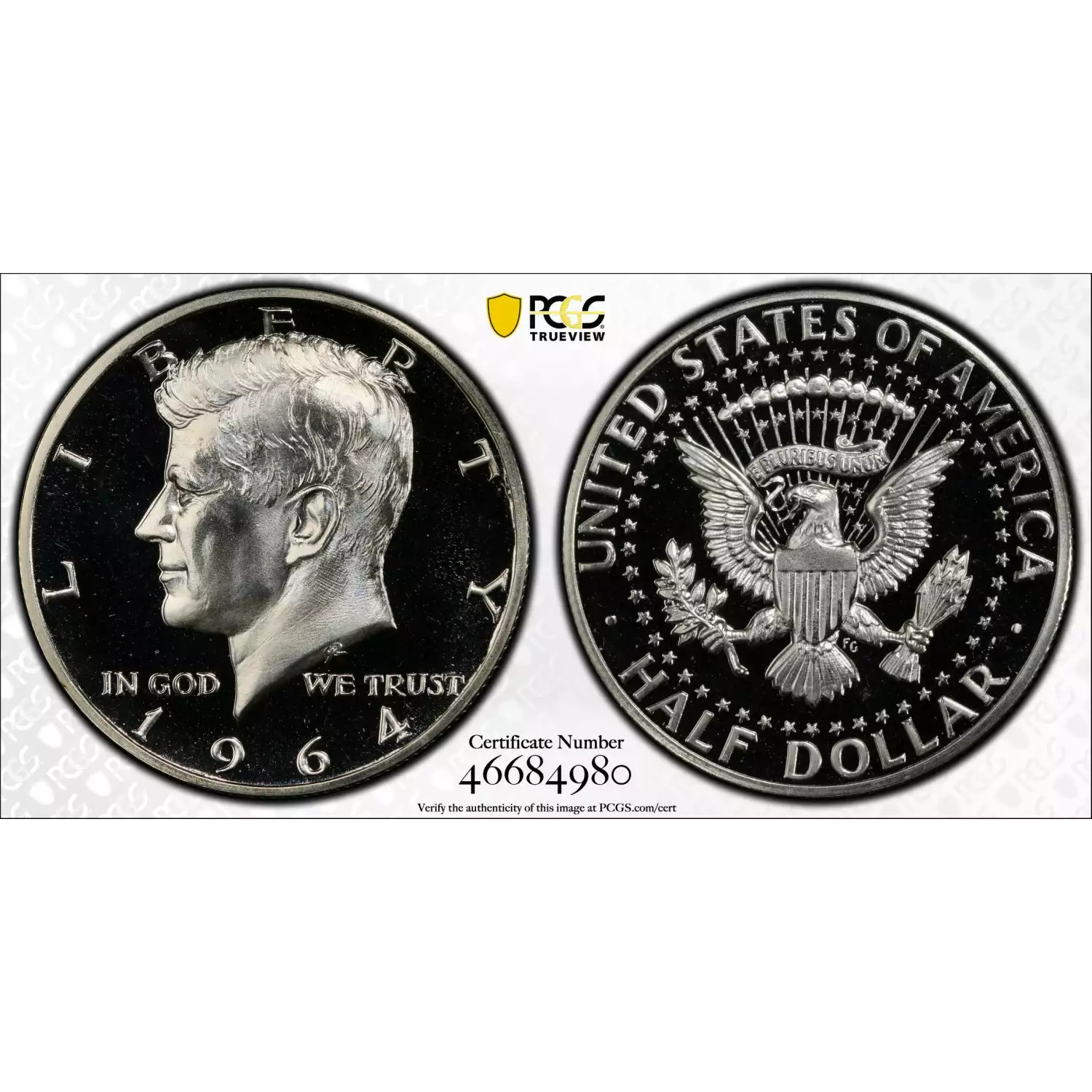 1964-PHILADELPHIA Half Dollars Kennedy PCGS PR-68 DCAM Accented Hair ...