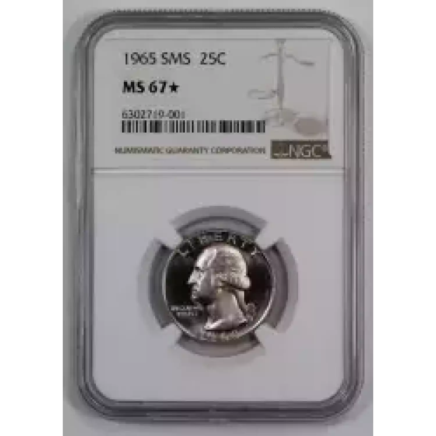 1965-PHILADELPHIA Quarter Dollars Clad Coinage NGC MS-67* SMS - Kearney ...