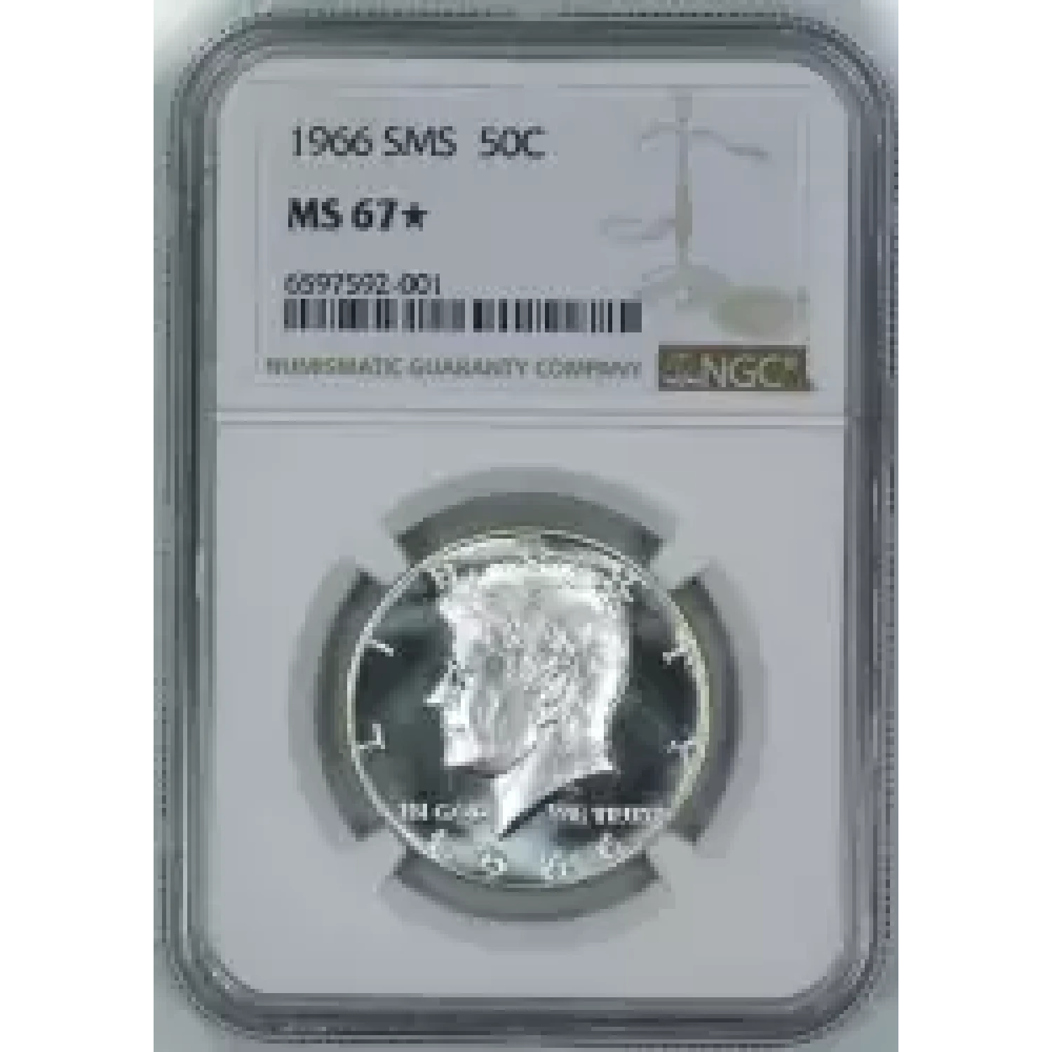 1966-PHILADELPHIA Half Dollars Kennedy Clad NGC MS-67* SMS - Kearney Coin Center