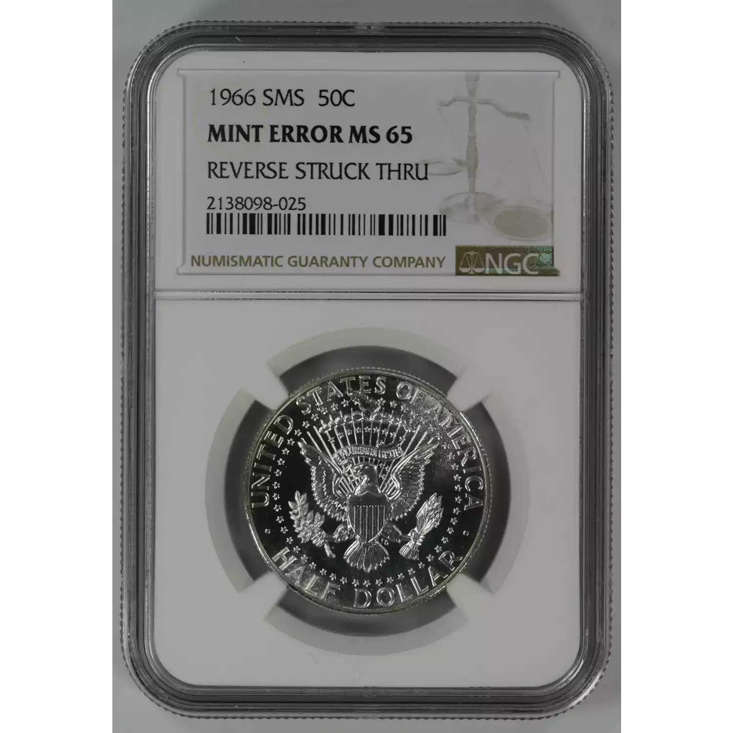1966-PHILADELPHIA Half Dollars Kennedy Clad NGC MS-65 SMS - Kearney ...