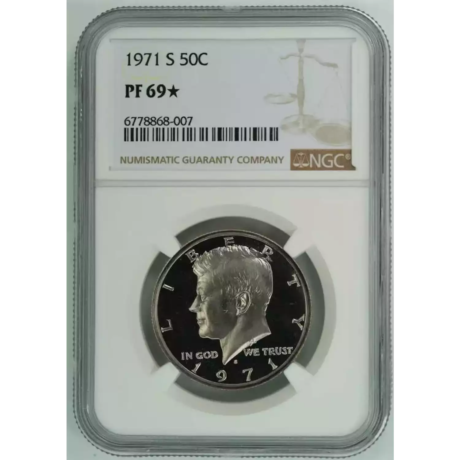 1971-SAN FRANCISCO Half Dollars Kennedy NGC PF-69* - Kearney Coin Center