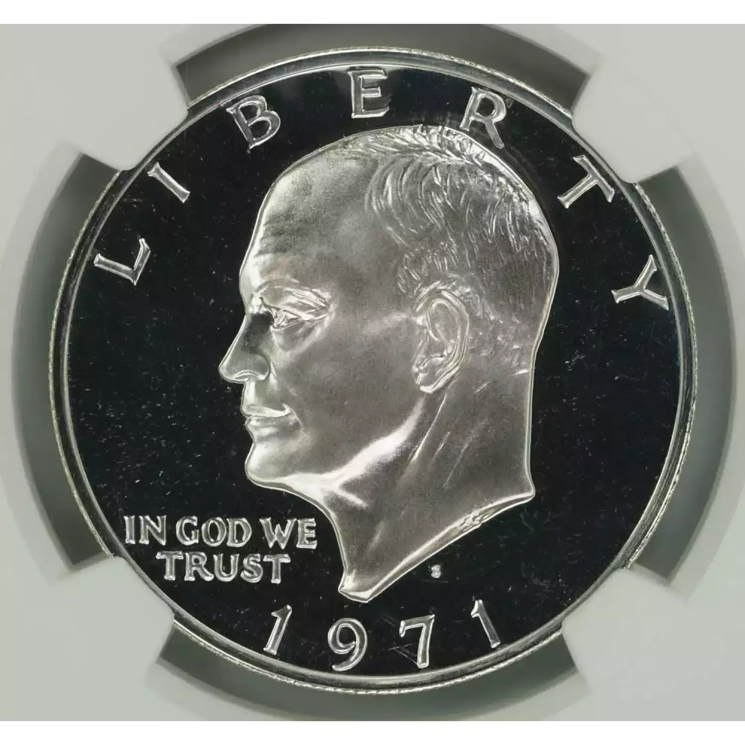 1971-SAN FRANCISCO Dollar Eisenhower 40% Silver NGC PF-69 CAMEO ...