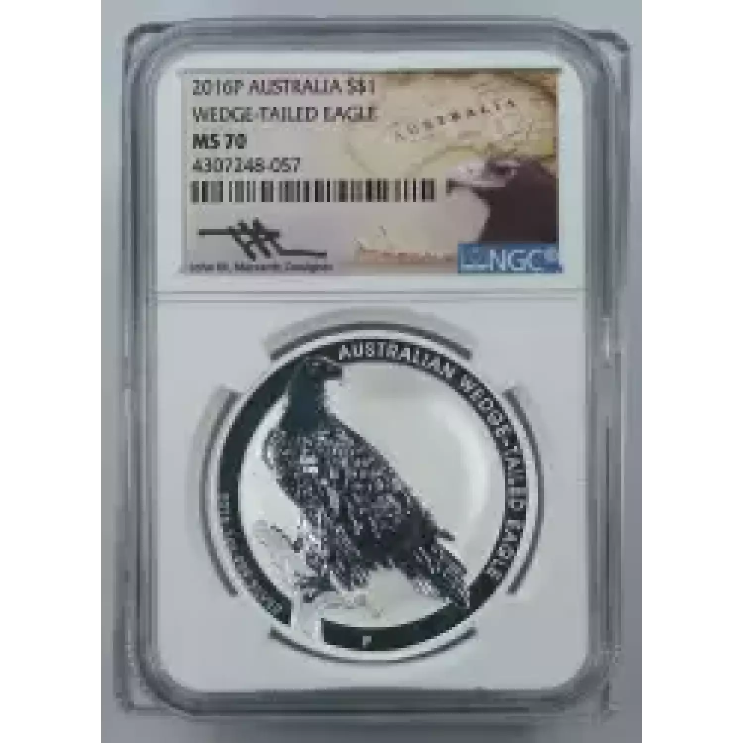 2016-PERTH MINT AUSTRALIA Silver DOLLAR NGC MS-70 - Kearney Coin Center