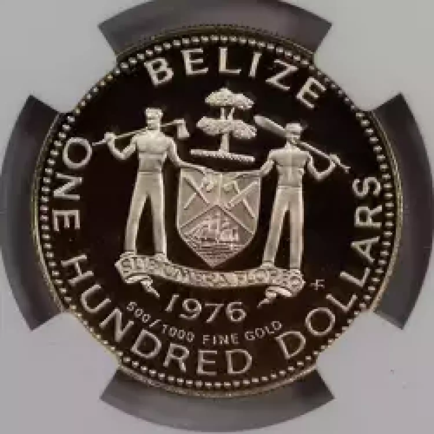 1976-FM BELIZE Gold 100 DOLLARS NGC PF-70 - Kearney Coin Center