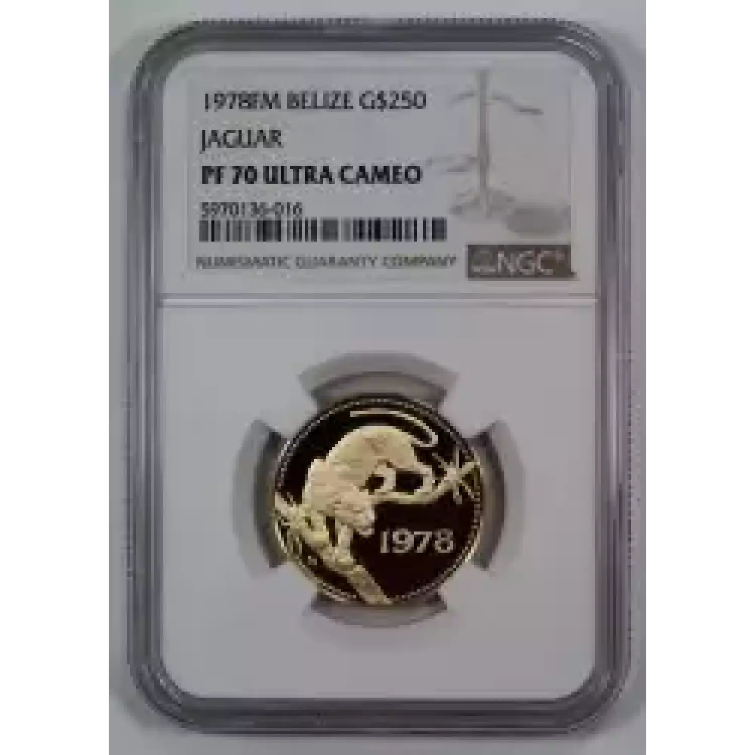 1978-FM BELIZE Gold 250 DOLLARS NGC PF-70 - Kearney Coin Center