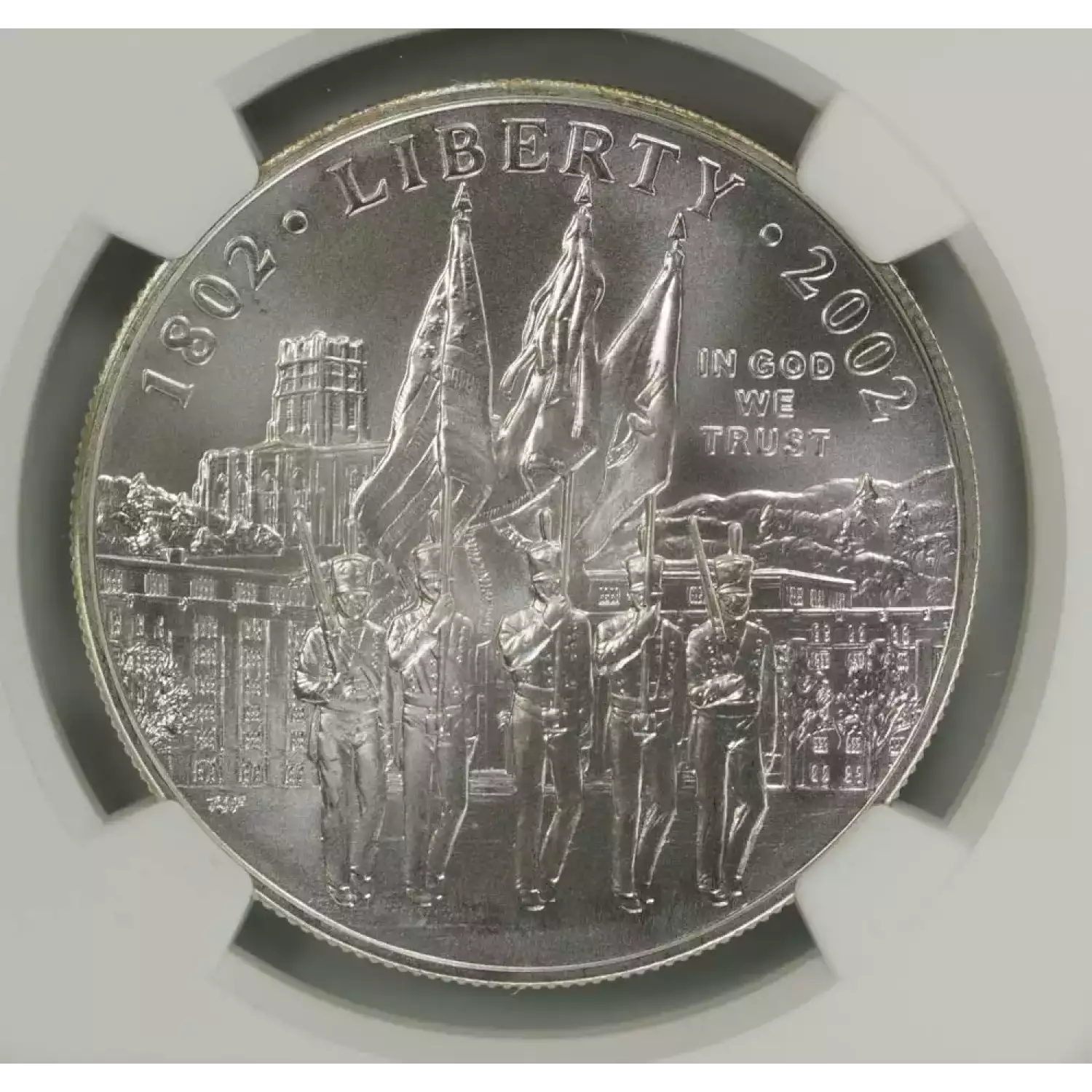 2002-W West Point Bicentennial Commemorative Silver Dollar NGC MS-70 ...