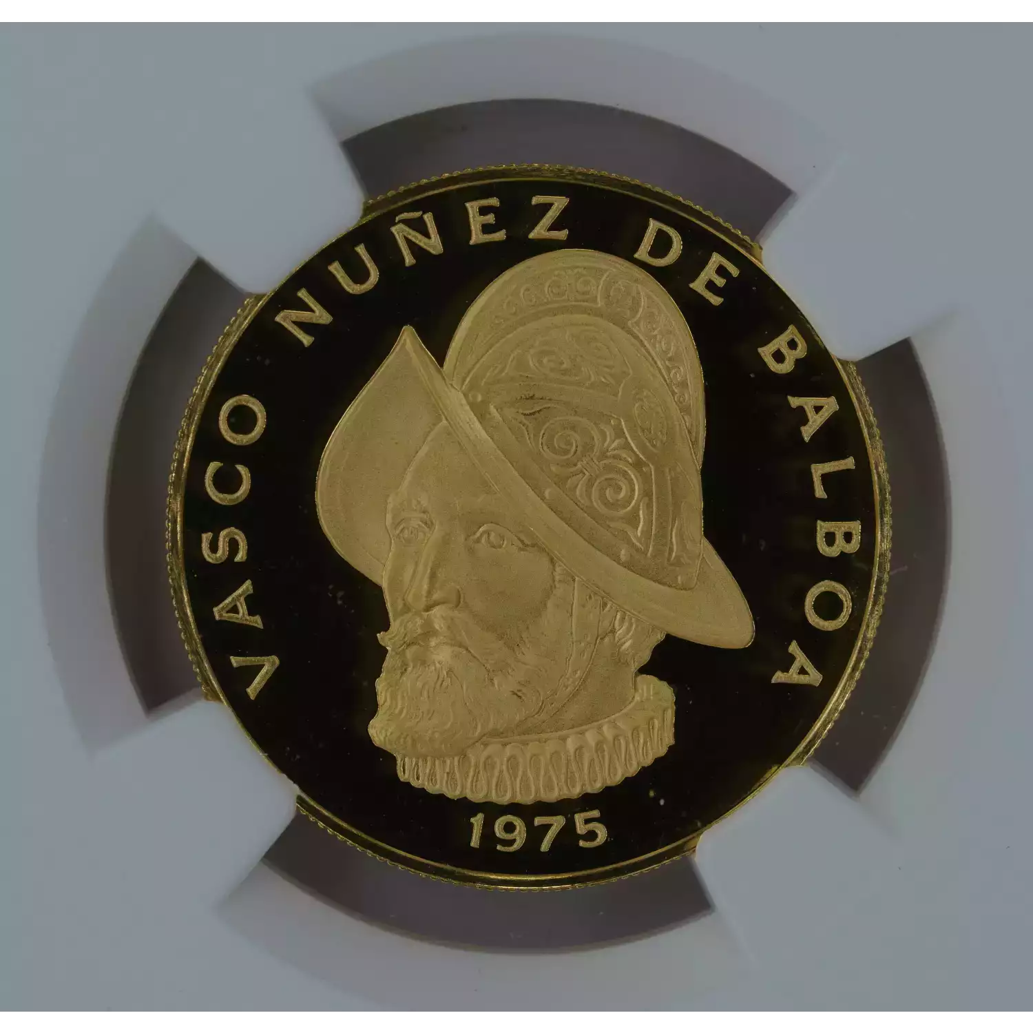 1975-FM PANAMA Gold 100 BALBOAS NGC PF-69 ULTRA CAM Vasco Nunez De ...