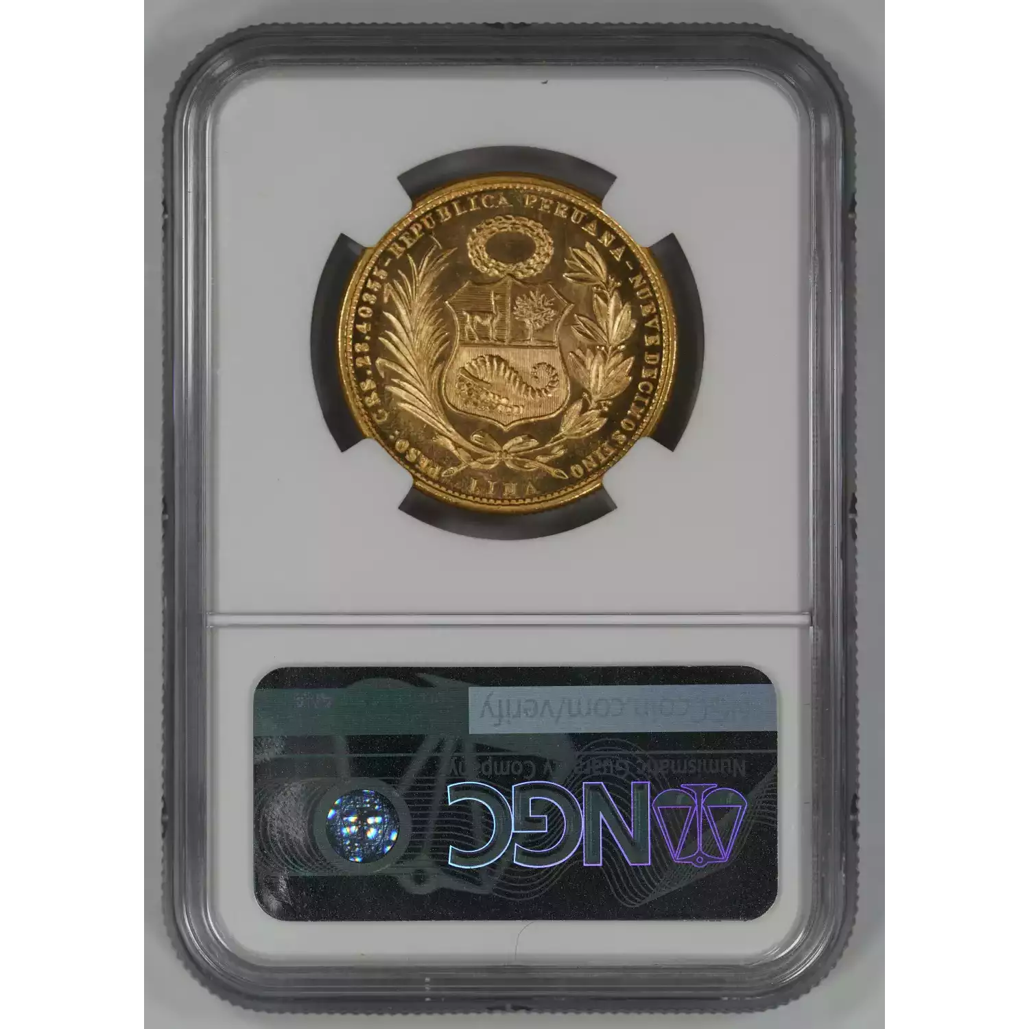 1969 PERU Gold 50 SOLES NGC MS-65 - Kearney Coin Center