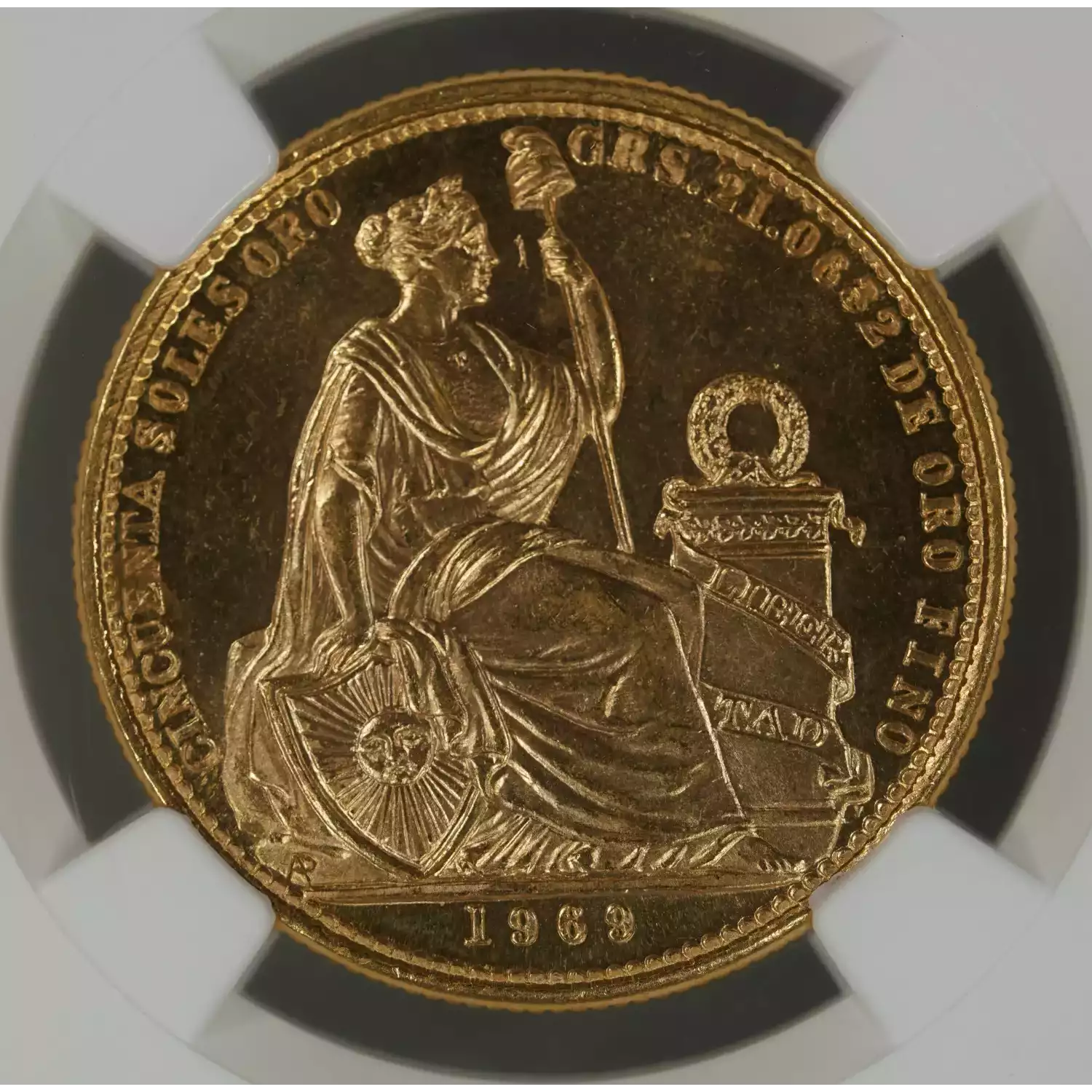 1969 PERU Gold 50 SOLES NGC MS-65 - Kearney Coin Center