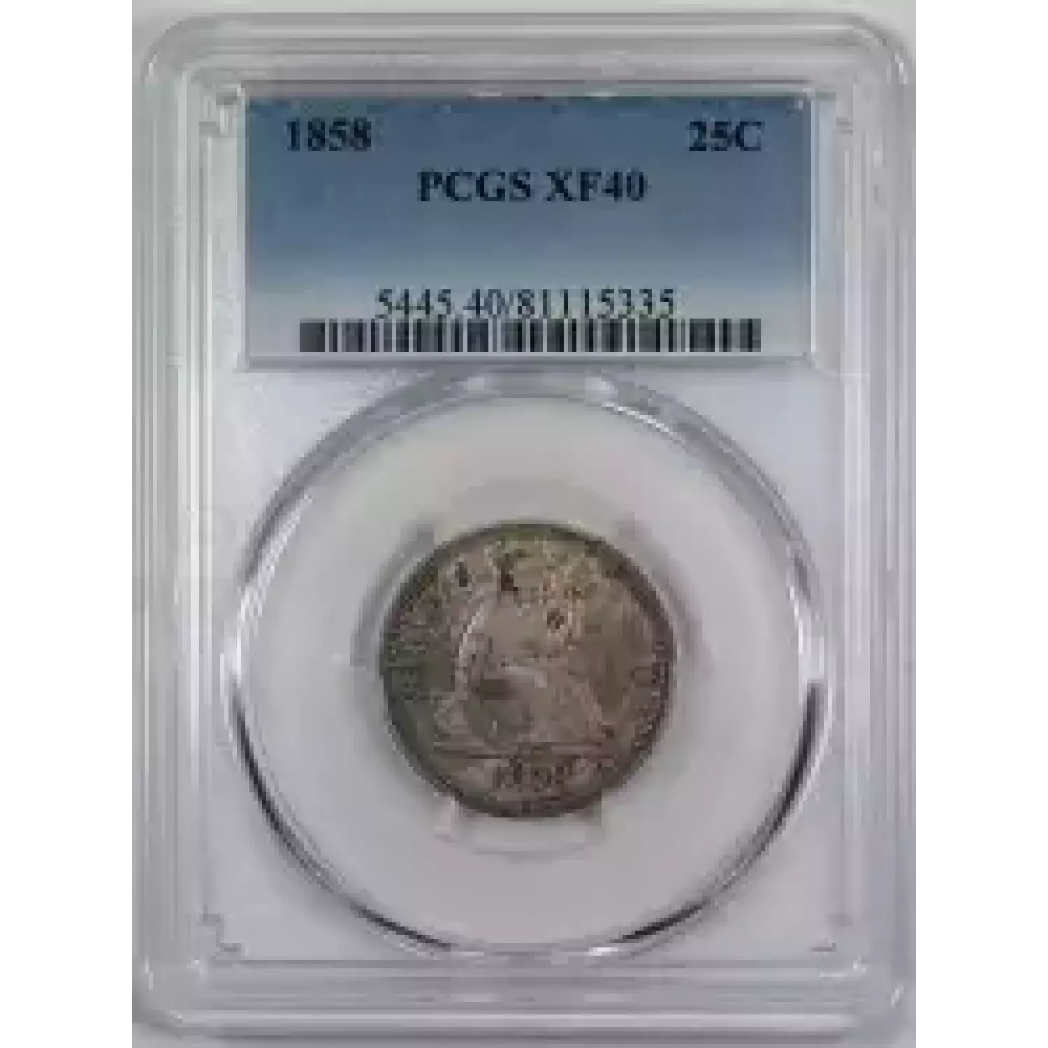 1858-PHILADELPHIA Seated Liberty Quarter PCGS XF-40 - Kearney Coin Center