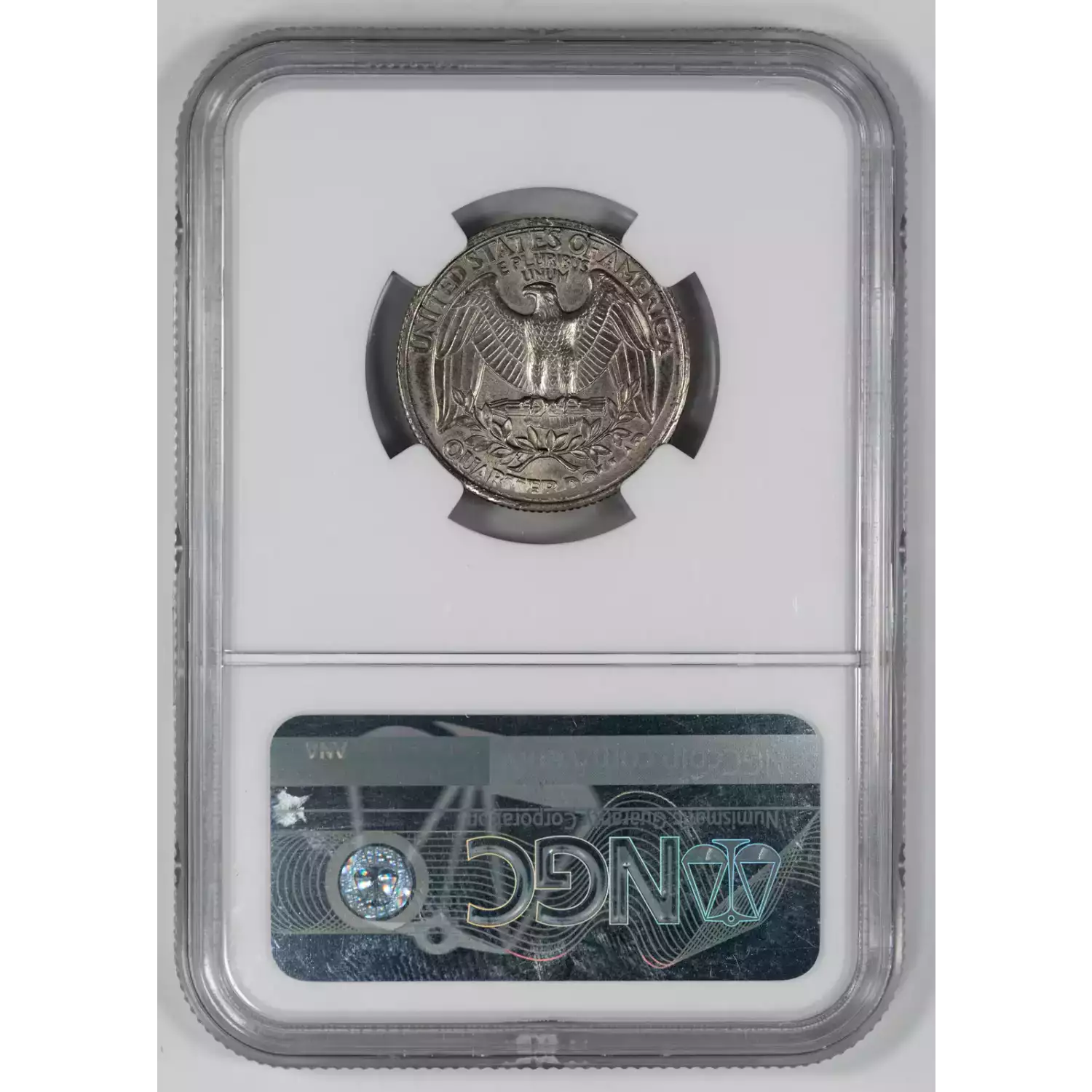 ND Quarter Dollars Clad Coinage NGC MS-66 OBVERSE INDENT BY 5C PLANCHET ...