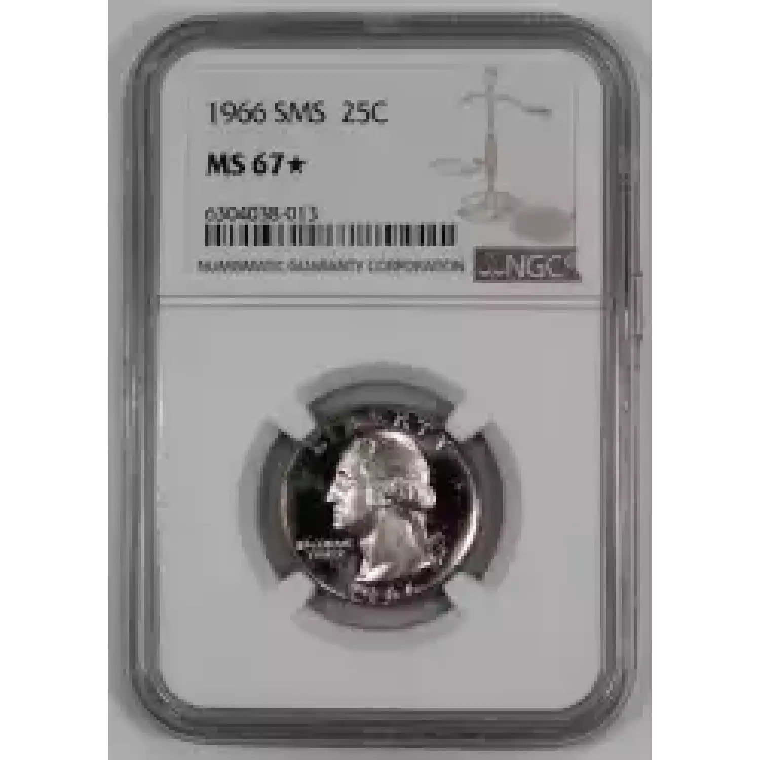 1966 Quarter Dollars Clad Coinage NGC MS-67* SMS - Kearney Coin Center