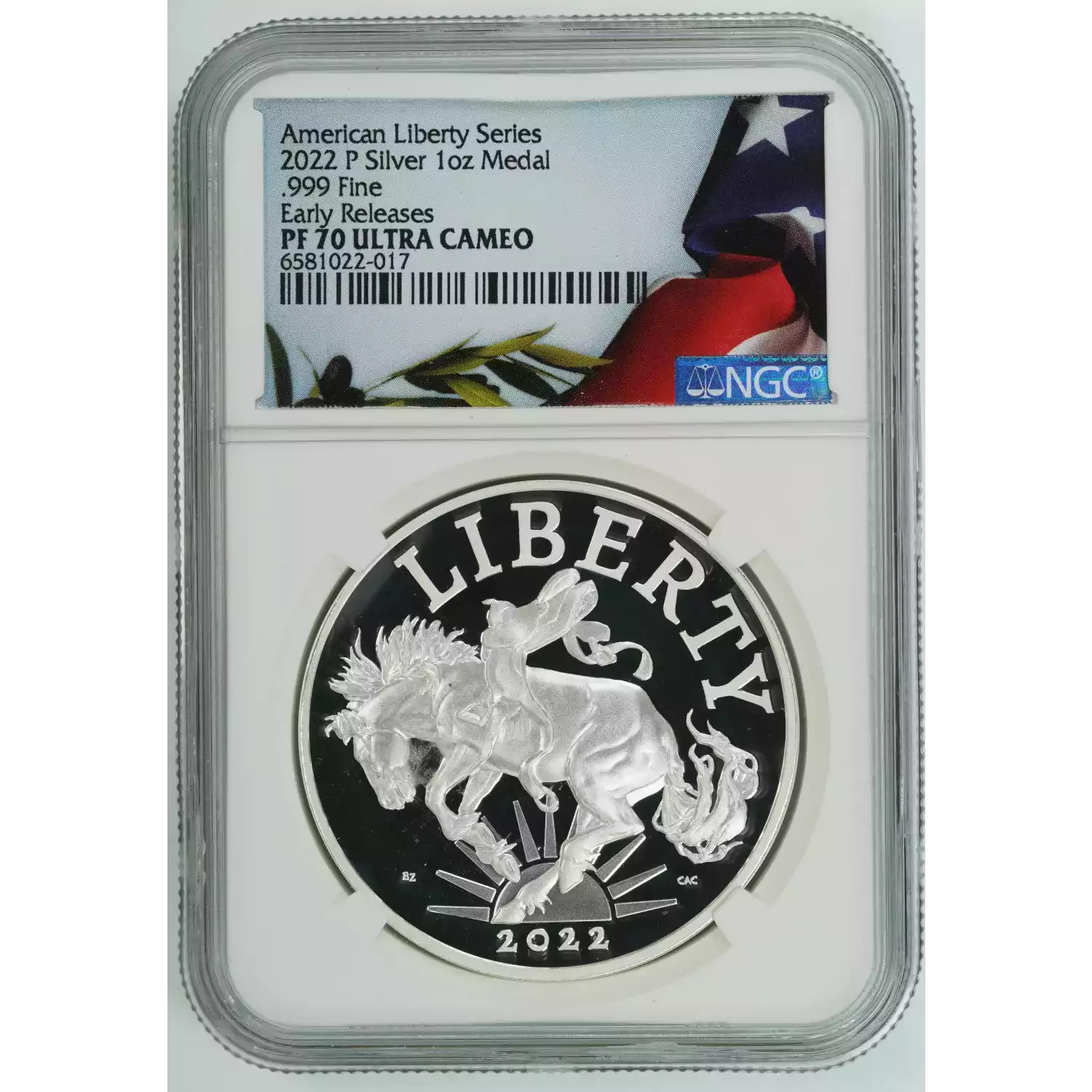 2022 Bullion Silver Eagles NGC PF-70 AMERICAN LIBERTY SERIES - Kearney Coin Center